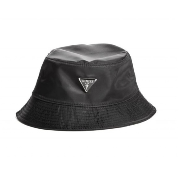 Guess | Accessories | Guess Logo Emblem Nylon Bucket Hat | Poshmark